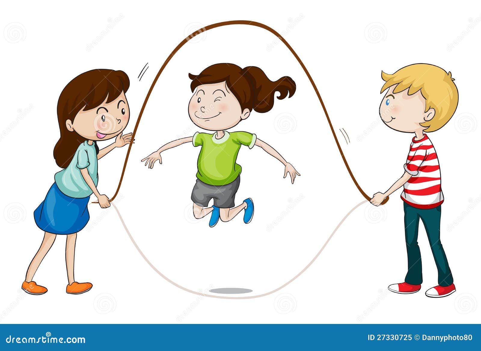 Old Lady With Skip Rope Vector Illustration | CartoonDealer.com #70070924