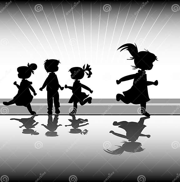 Kids stock vector. Illustration of children, sport, shadow - 3818429