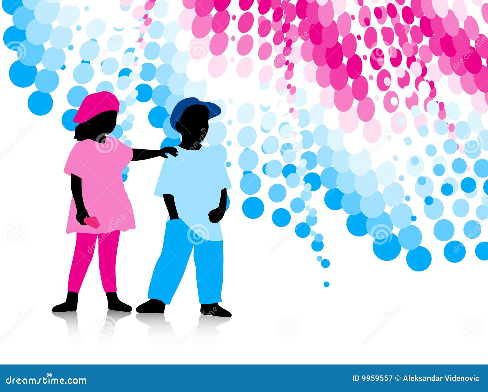 Kids and abstract stock vector. Illustration of holiday - 9959557