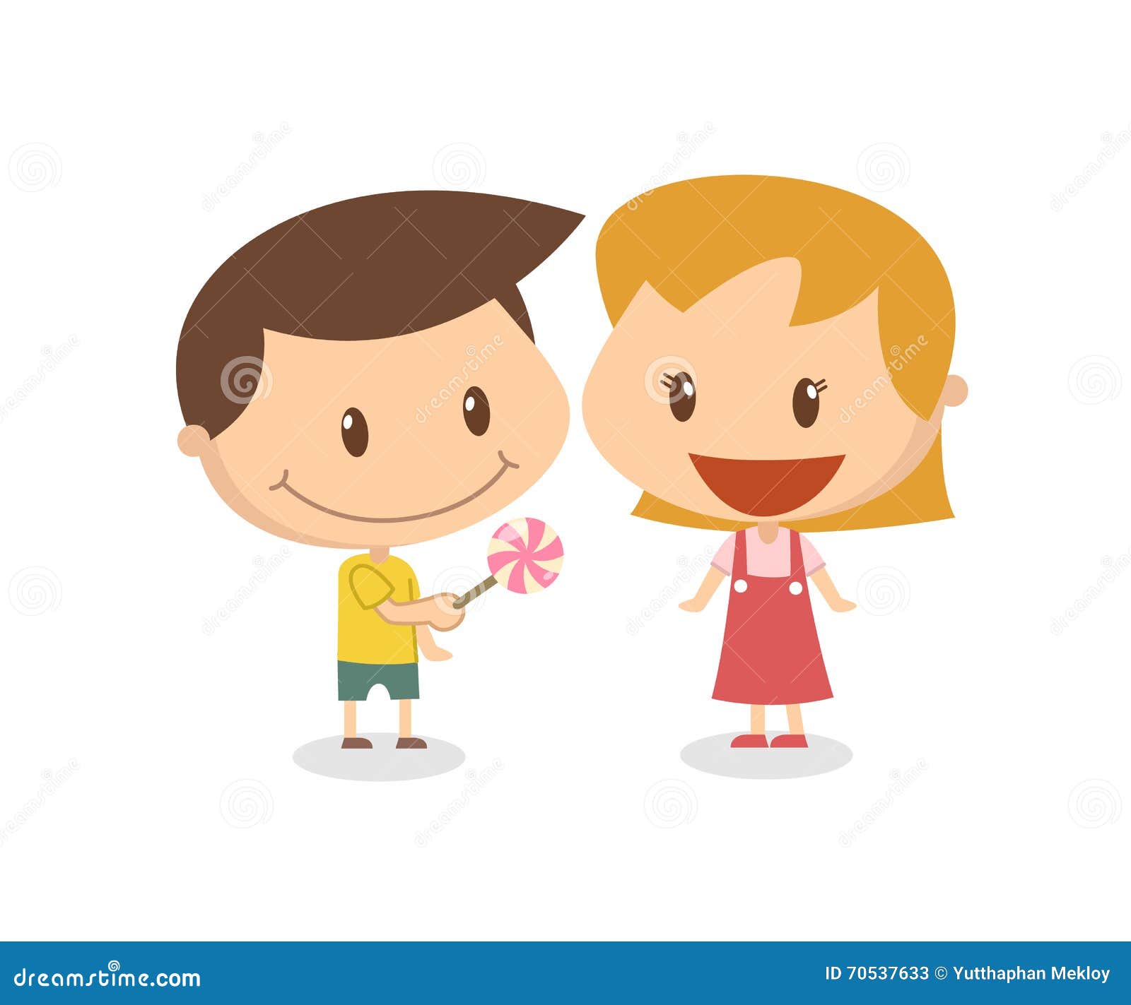 Kids in action. Giving stock illustration. Illustration of happy - 70537633