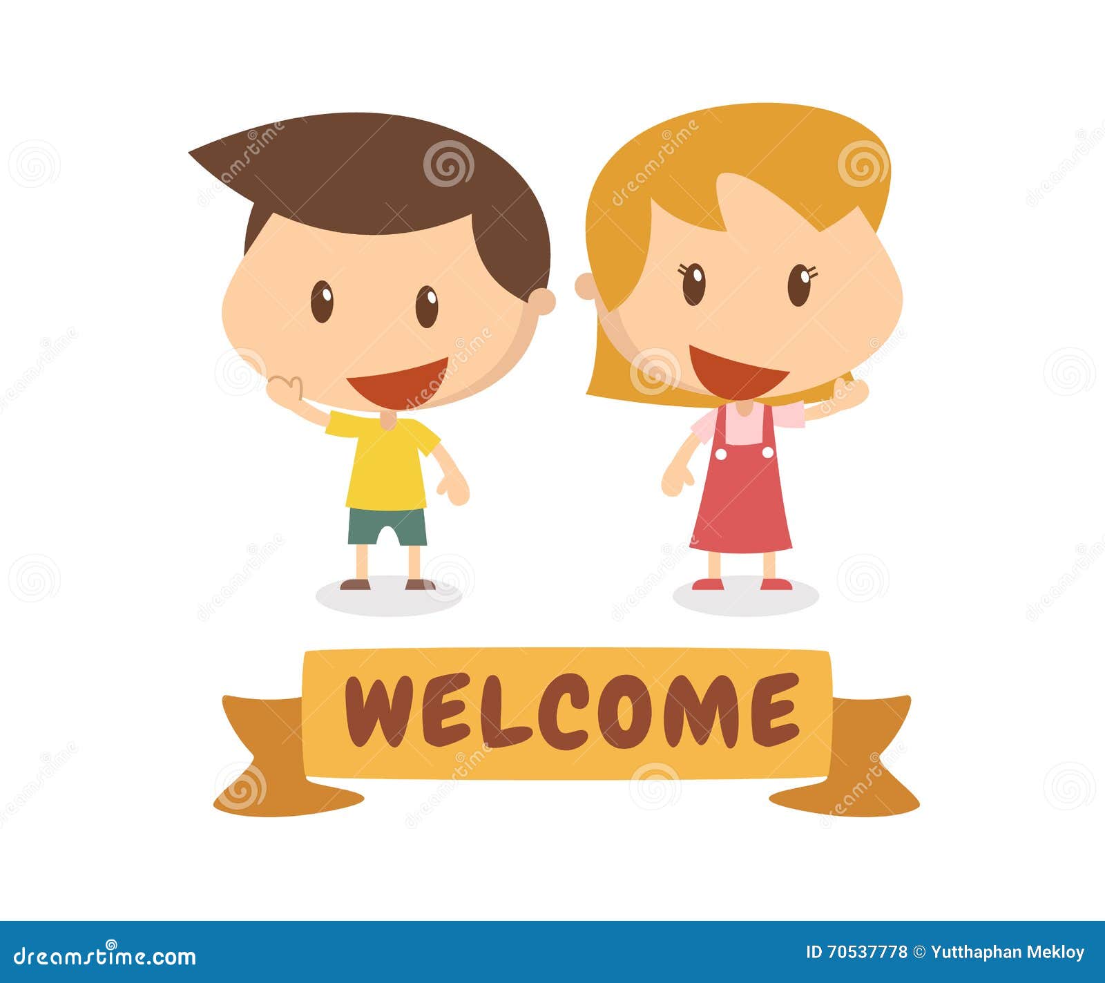 Kids in action. Welcome stock illustration. Illustration of people ...