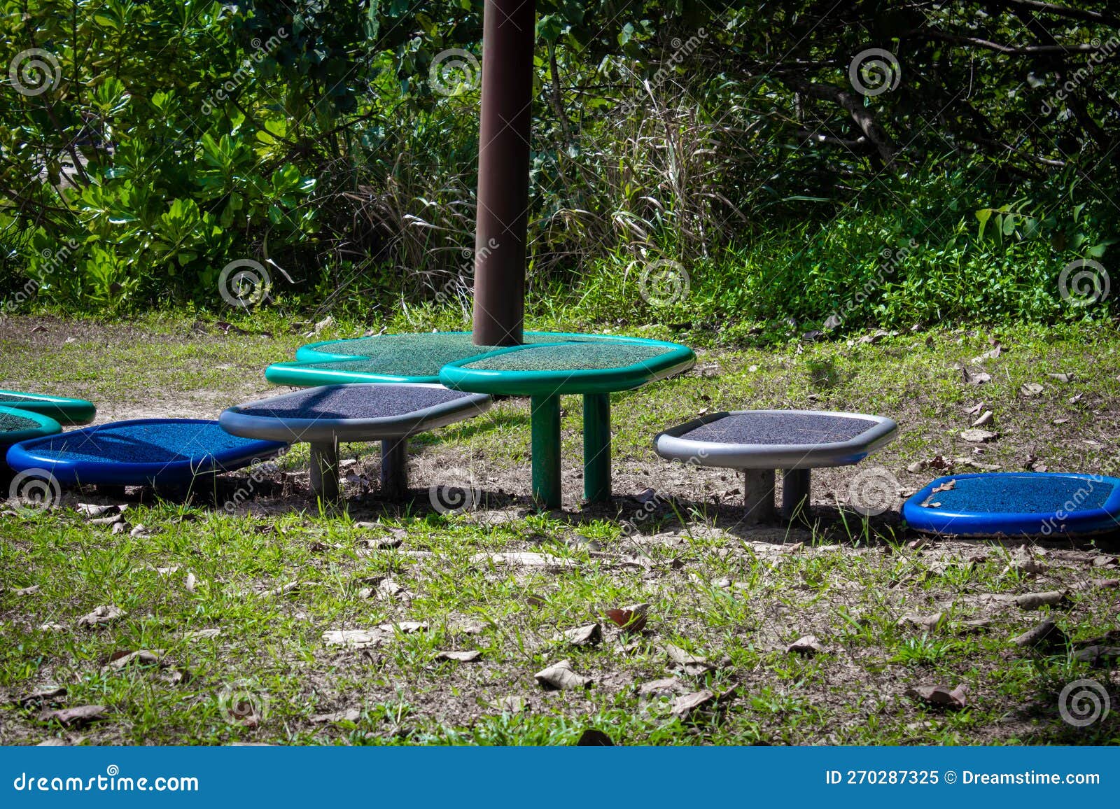 Kids Activity for Climbing Small Steps in a Recreational Park Stock ...