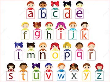 Kids alphabet stock vector. Illustration of knowledge - 13377410