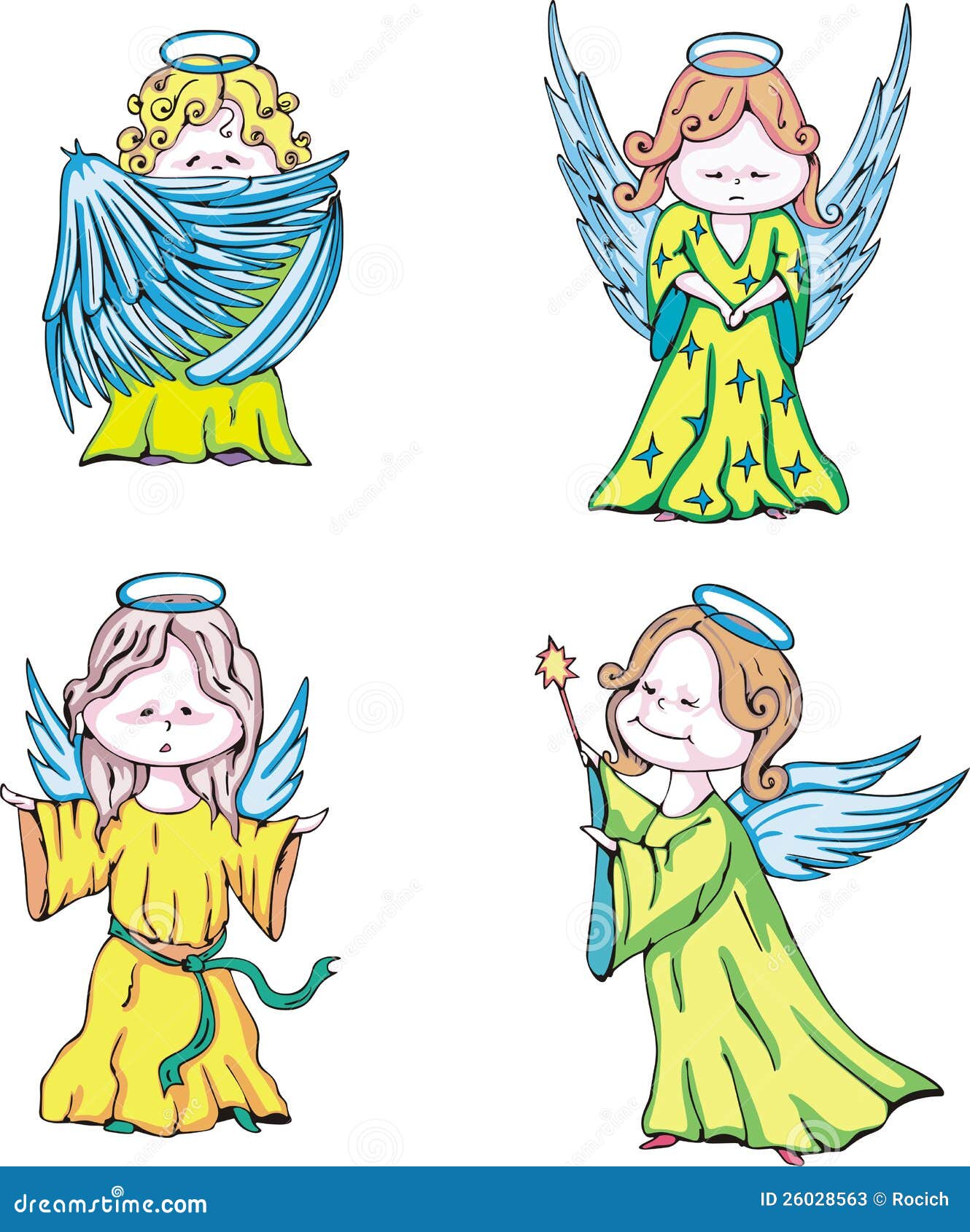 Kids angels stock vector. Illustration of magic, nice - 26028563