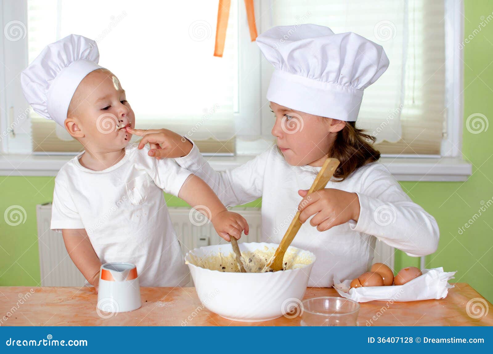 Kids are baking stock photo. Image of recipe, child, toddler - 36407128
