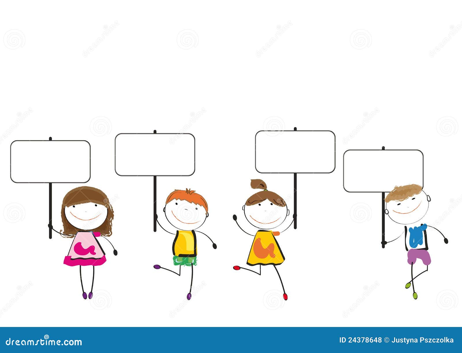 Kids Banner Template With Alphabet Letter A And Apple Cartoon ...