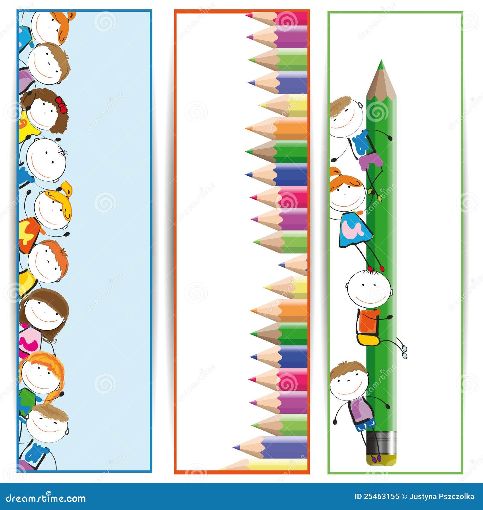 Kids banner stock vector. Illustration of hair, background - 25463155