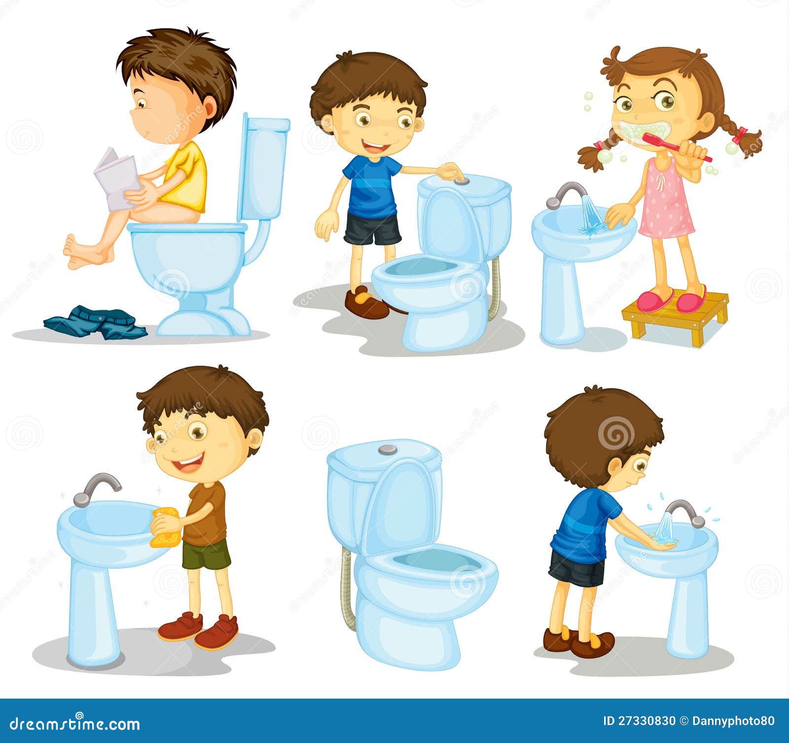 People Flushing Down The Toilet Stock Photo | CartoonDealer.com #14203218