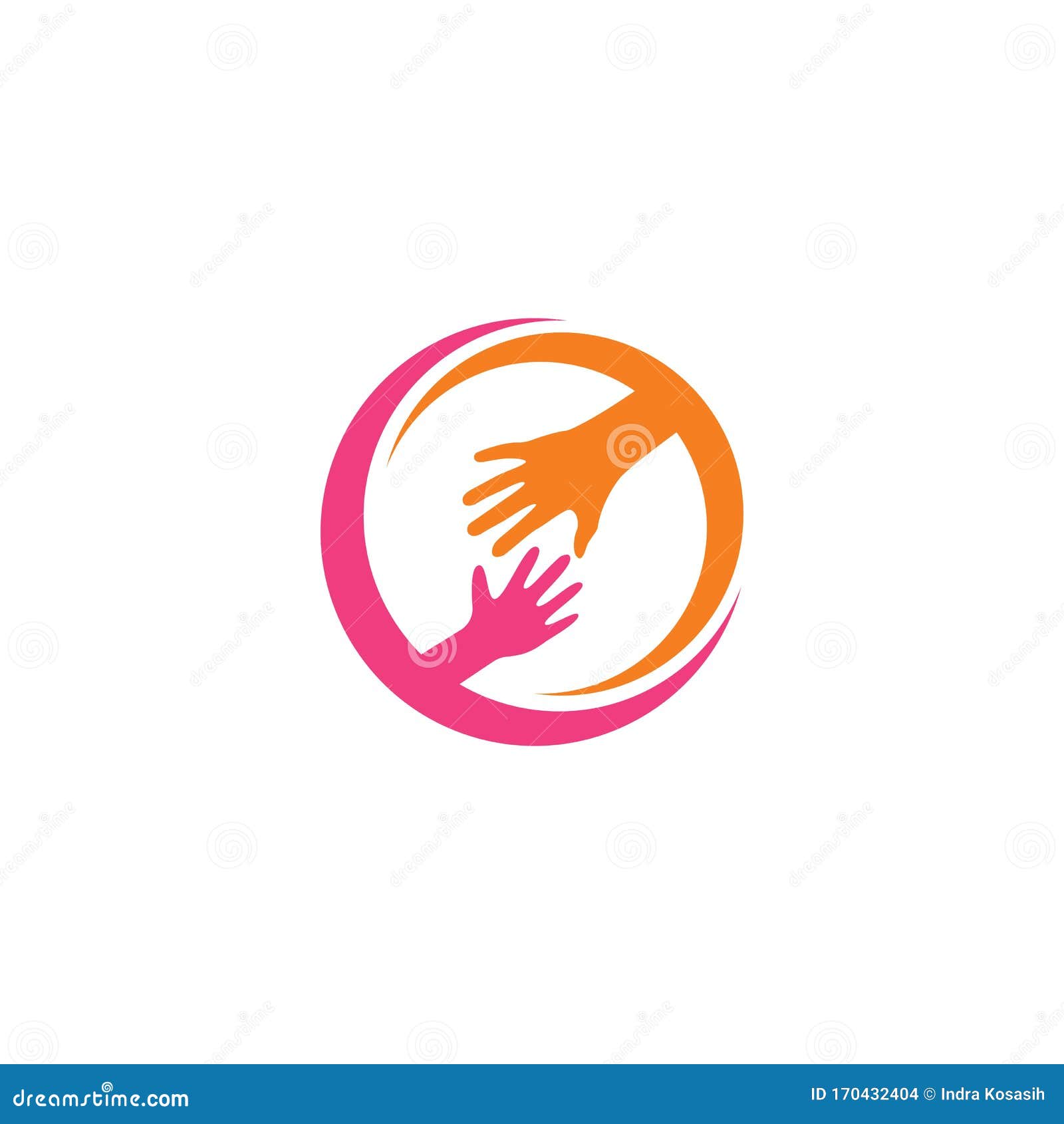 Kids Care Logo Unity Vector Icon Illustration Stock Vector ...