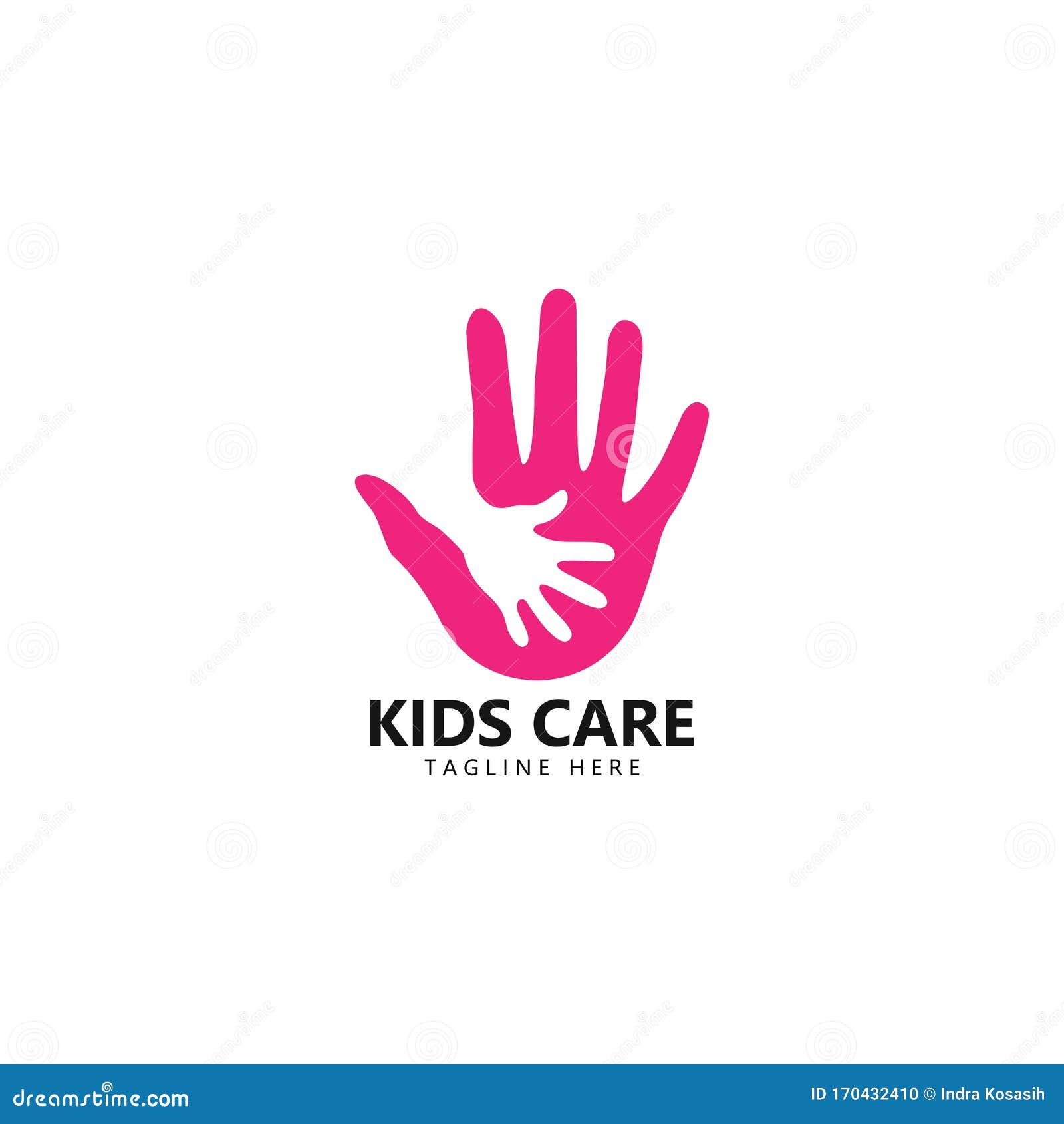 Kids Care Logo Unity Vector Icon Illustration Stock Vector ...