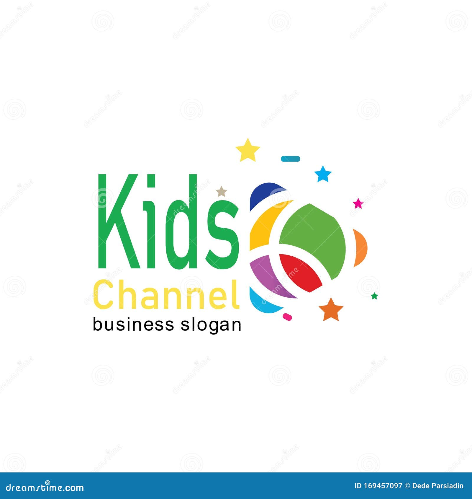 Kids Channel Logo Icon Design Template. Vector Illustration Stock ...
