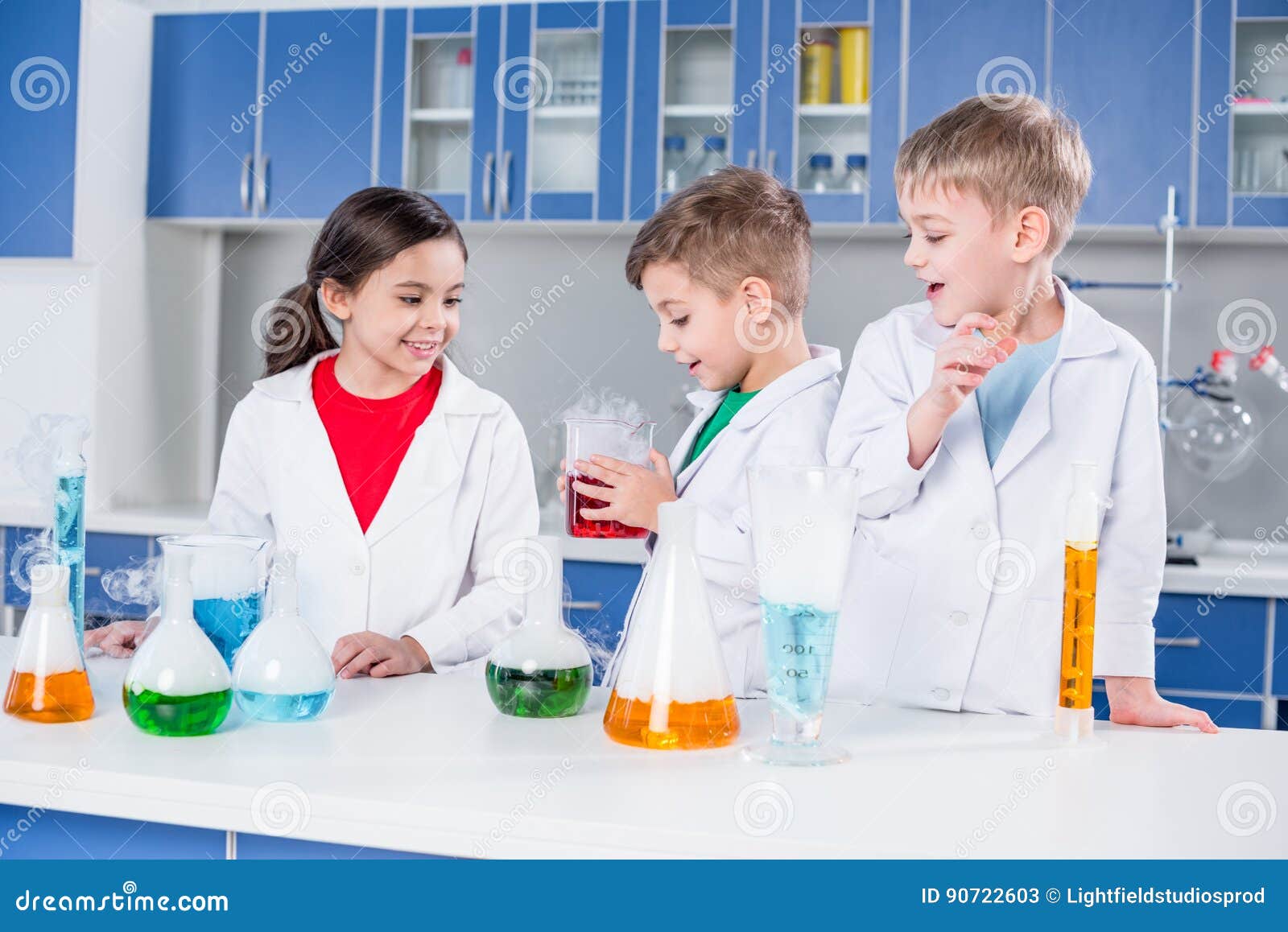 Kids in Chemical Laboratory Stock Image - Image of schoolboys, tuition ...