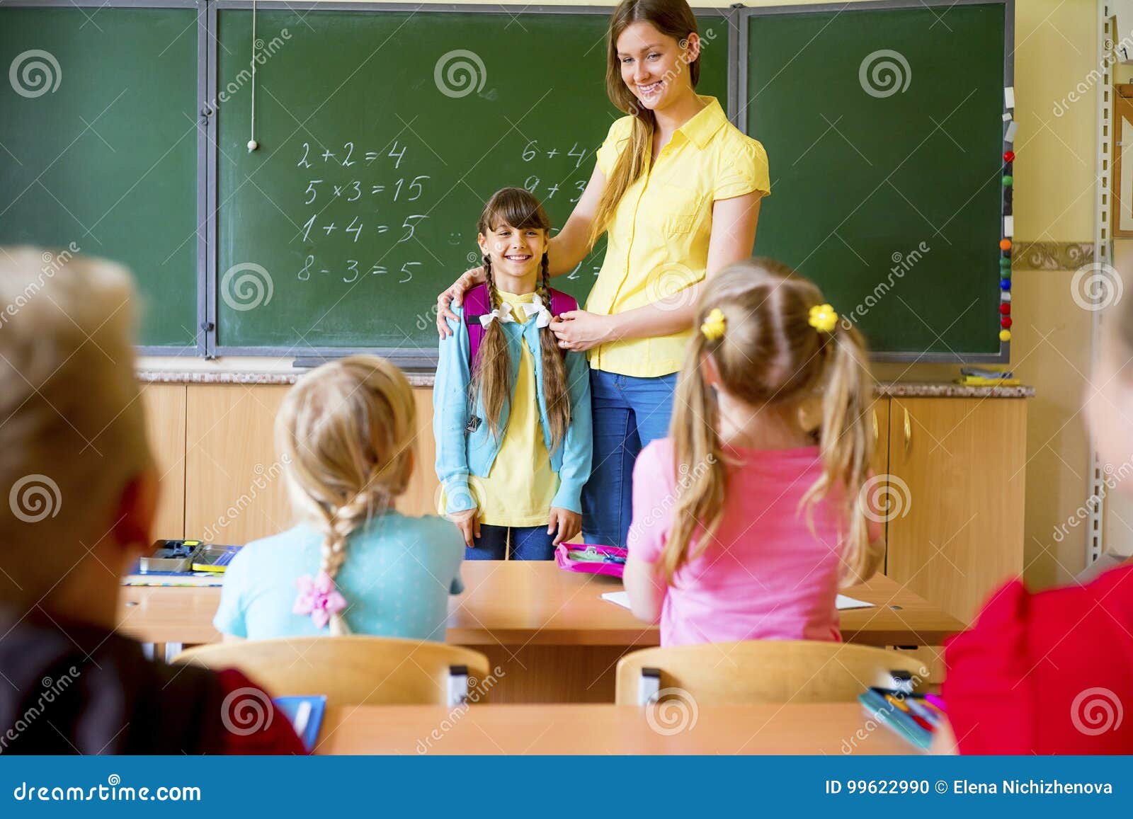 Kids in classroom stock photo. Image of classroom, portrait - 99622990