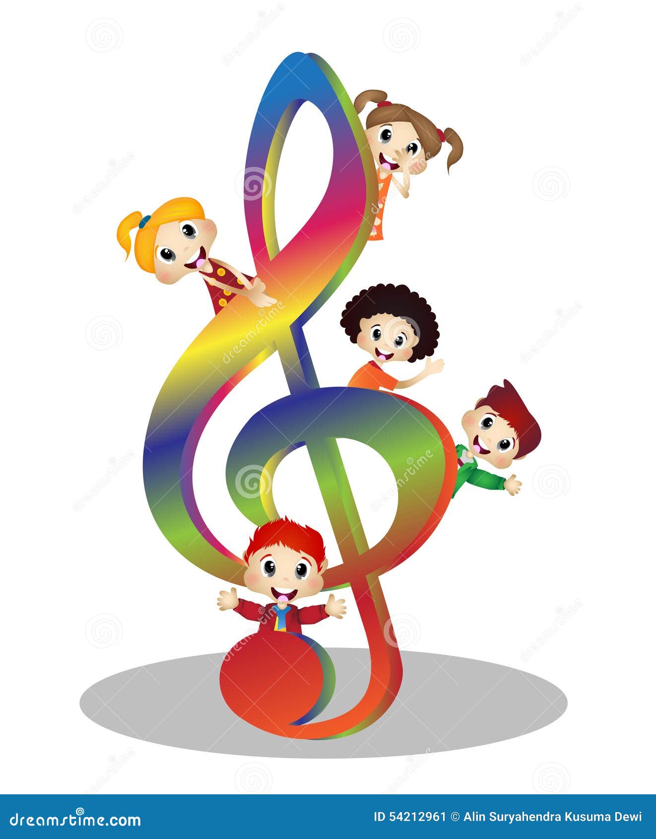 A G Clef With Music Notes Vector Illustration | CartoonDealer.com #13924036