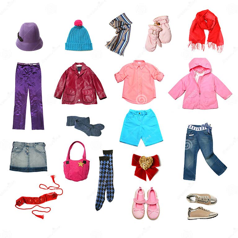 Kids clothes set stock photo. Image of shorts, sport - 11847554