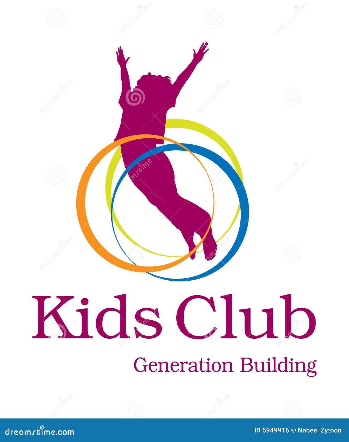 Kids Club Logo stock vector. Illustration of graphic, identity - 5949916