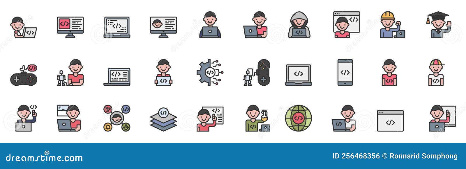 Kids Coding Icon Vector , Study, Game, Development, Robotics Stock ... Kids Coding Icon Vector , Study, Game, Development, Robotics Stock ...