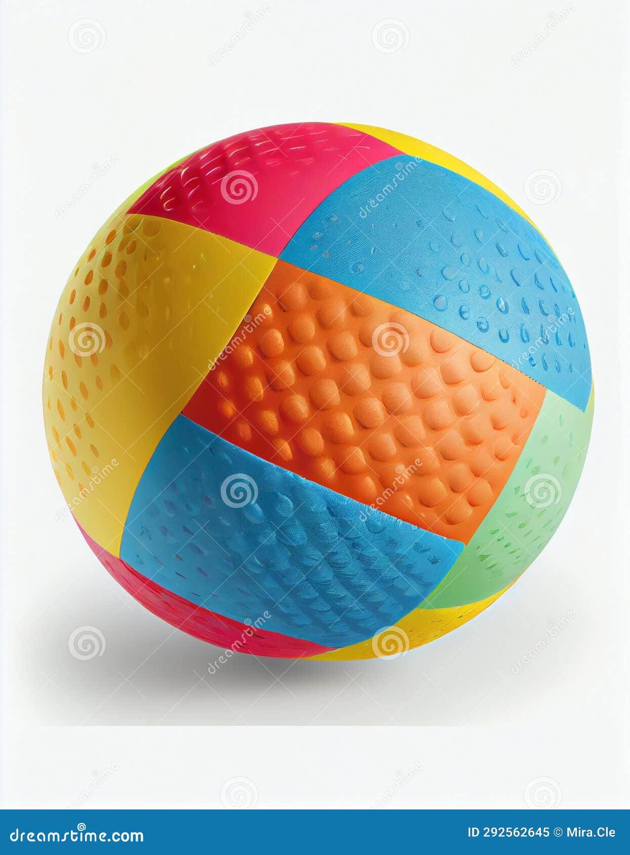 Kids Colorful Ball Isolated on White Background, Created with ...