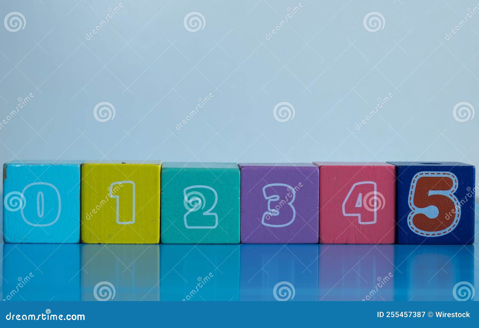 Kids Colorful Cube Toys with the Numbers Stock Image - Image of numbers ...