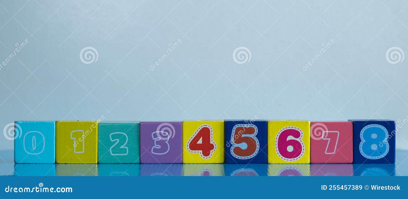Kids Colorful Cube Toys with the Numbers Stock Image - Image of leisure ...