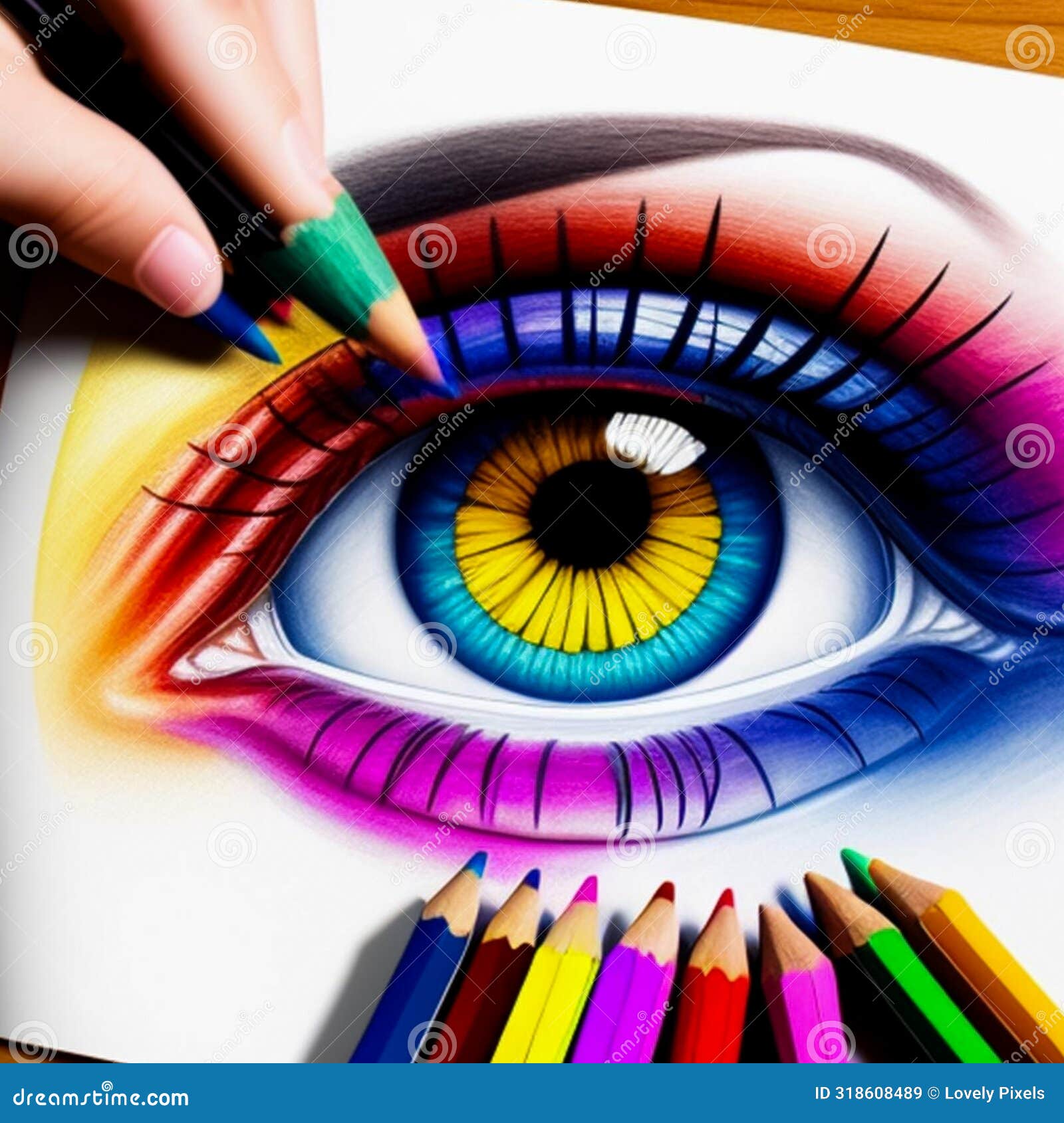 Kids Colouring Notebook Drawing Images Stock Illustration ...