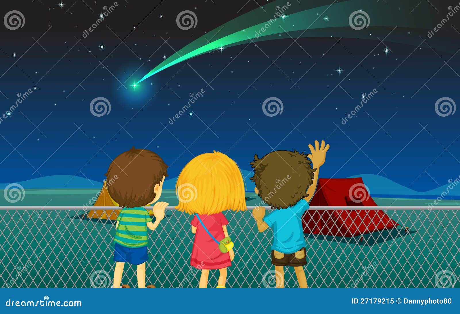 Kids and comet stock illustration. Illustration of foldable - 27179215