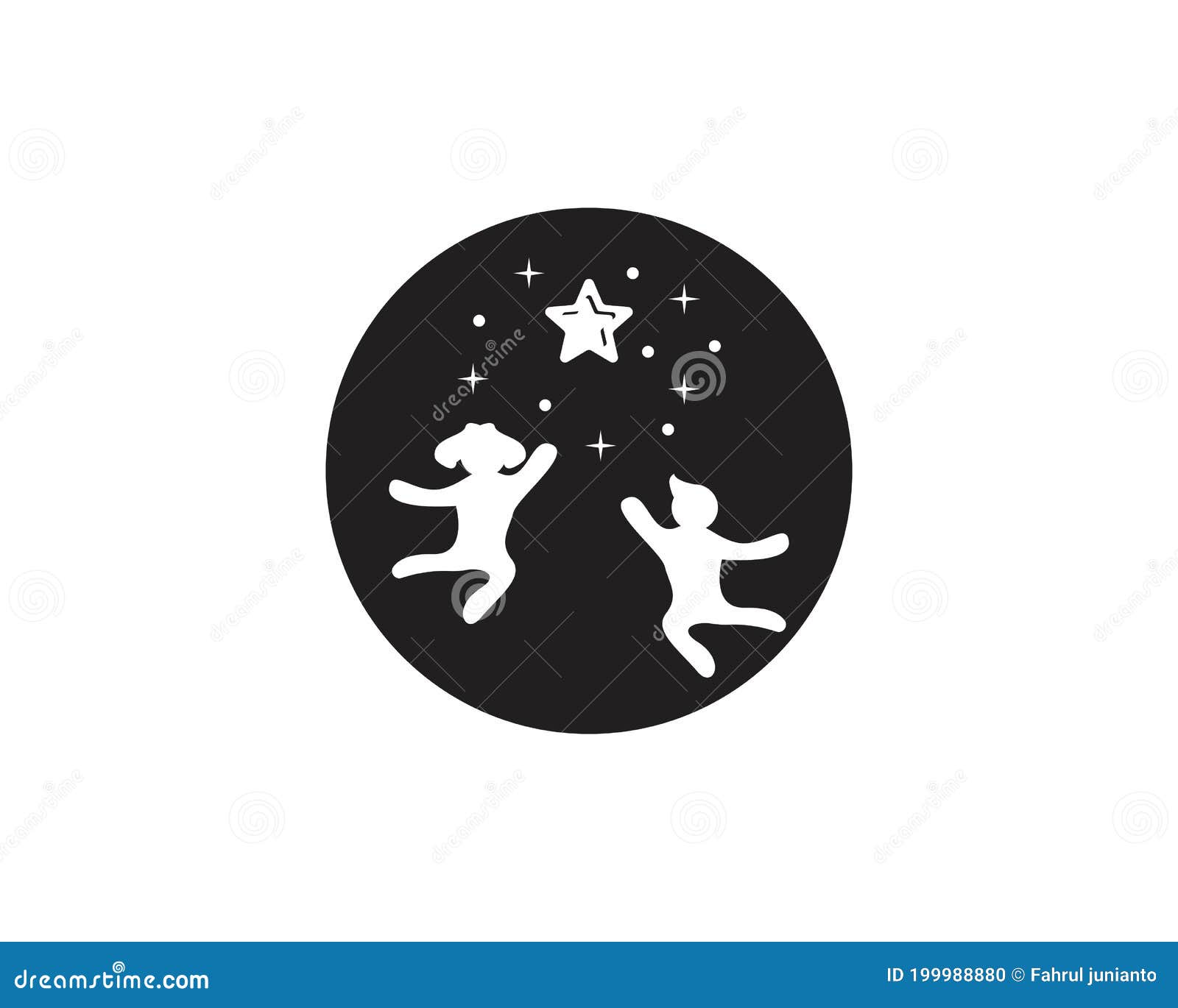 Kids Concept Logo Vector Illustration Icon Design Stock Vector ...