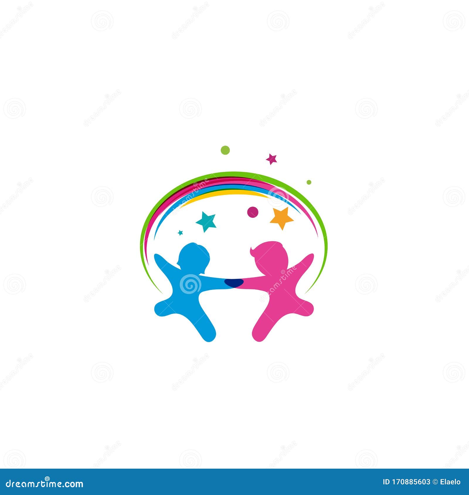 Kids Concept Vector Illustration Stock Vector - Illustration of element ...