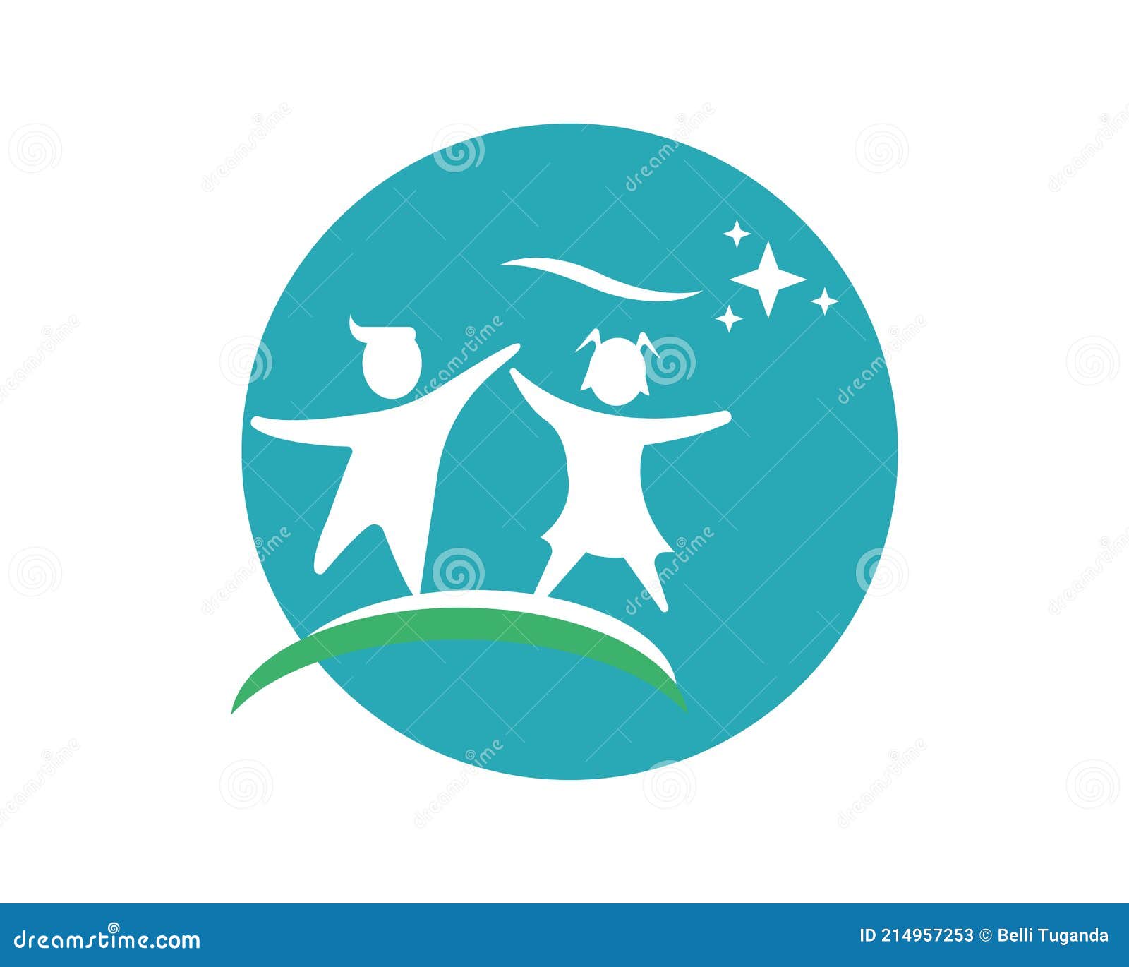 Kids Concept Vector Illustration Icon Design Stock Vector ...