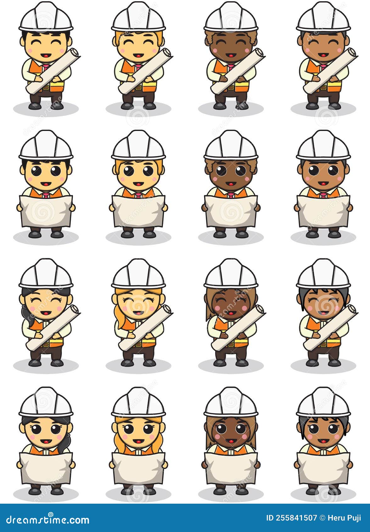 Builders Kids Work On Building Construction Set, Girl Boy Use Crane ...