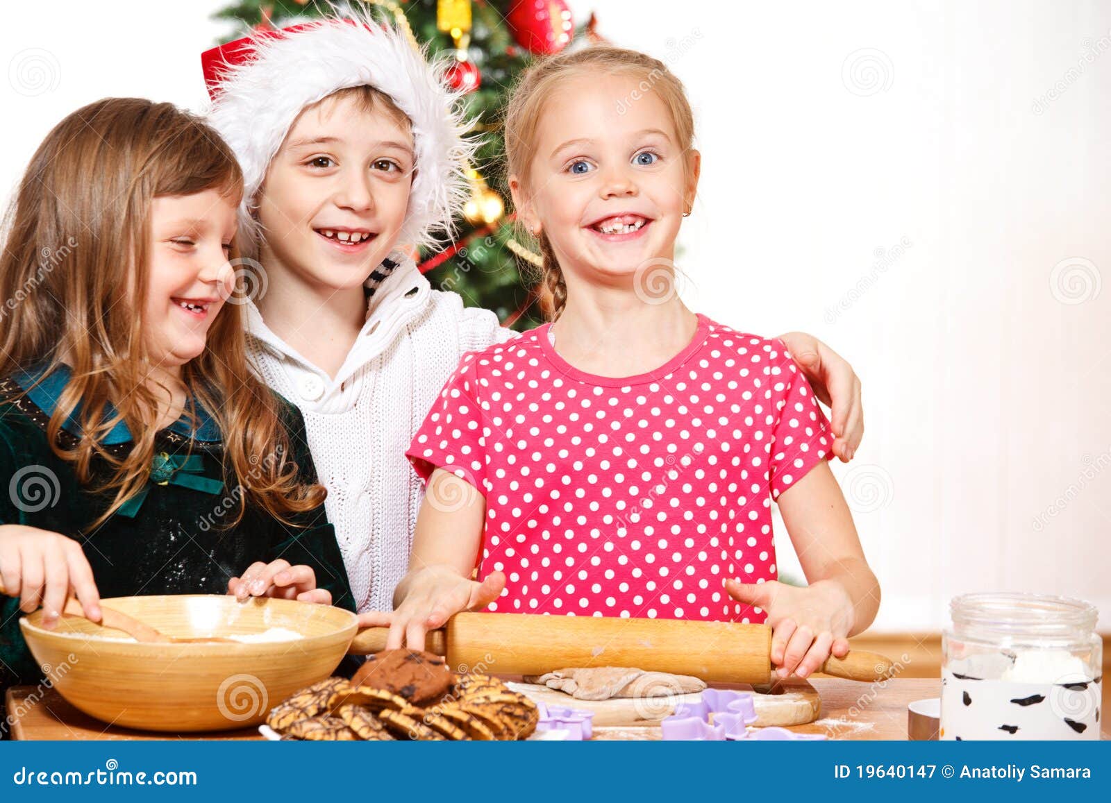 Kids cooking stock image. Image of beautiful, cute, friends - 19640147