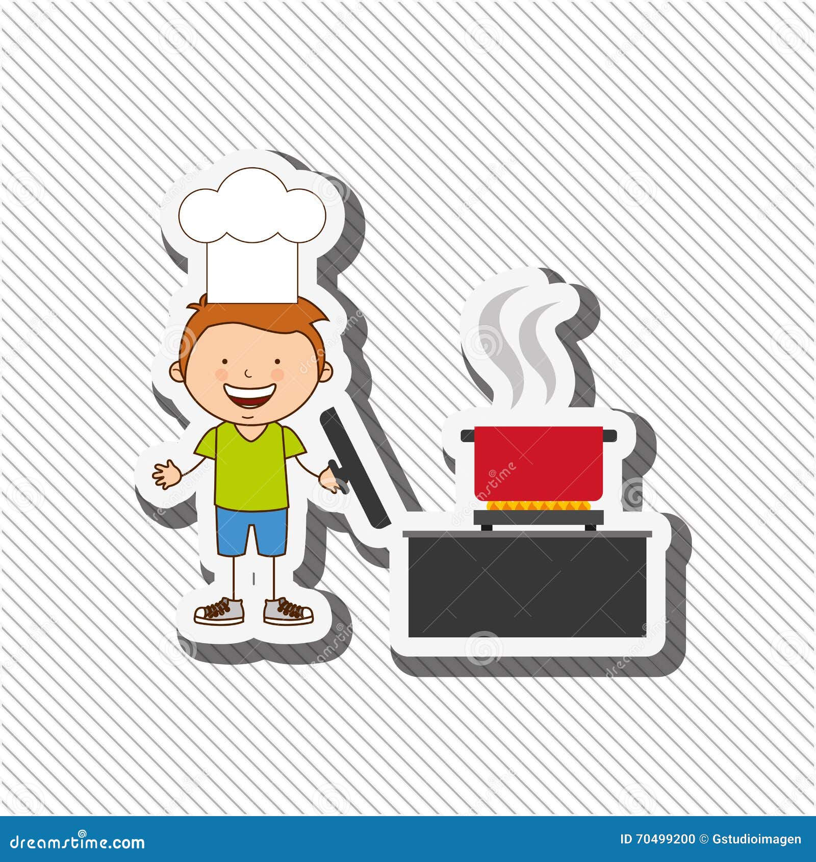 Kids cooking design stock illustration. Illustration of cooking - 70499200