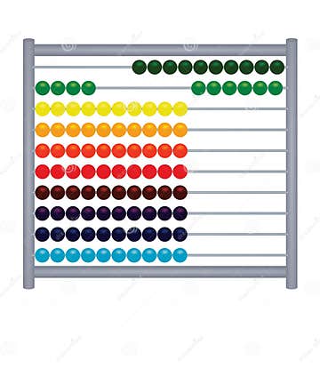 Kids counting frame stock vector. Illustration of antique - 209415272