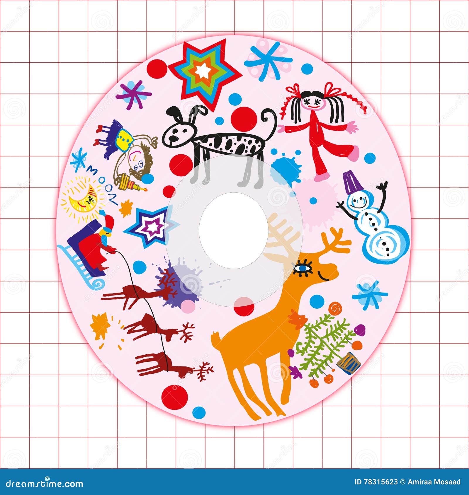 Kids cover CD stock vector. Illustration of funny, illustrations - 78315623