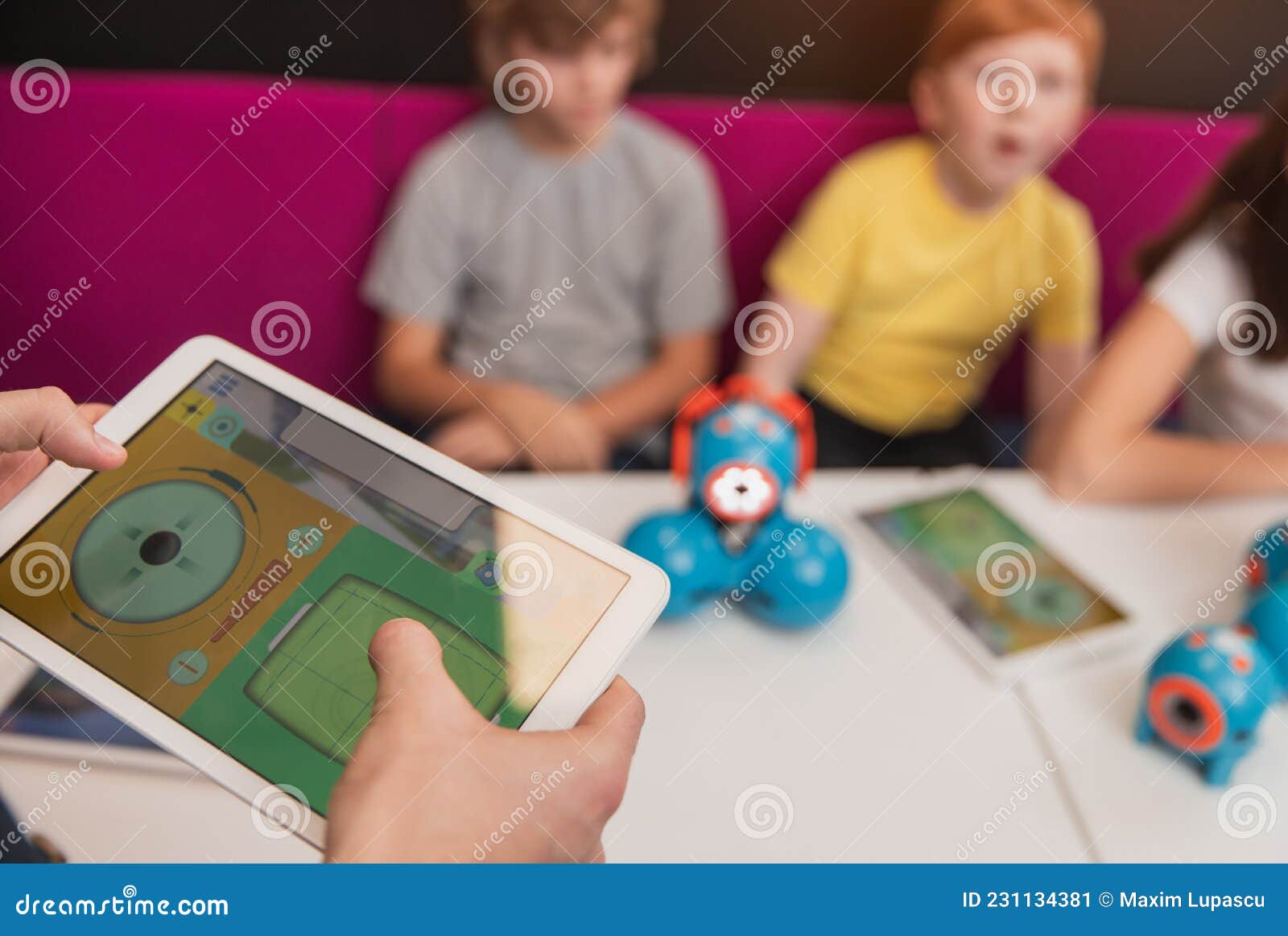 Kids Creating Robots in School Stock Image - Image of mathematics ...