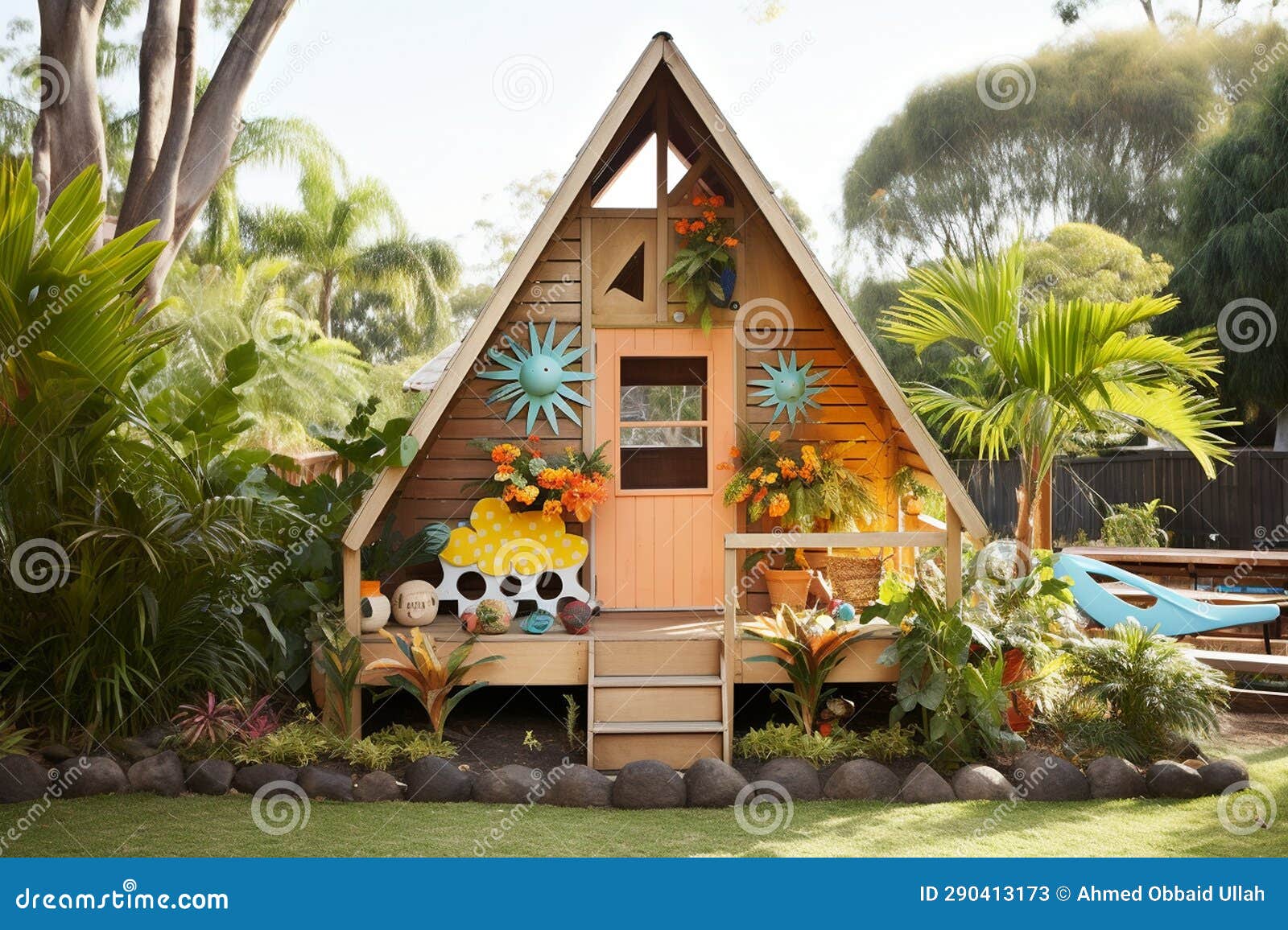 Cubby House Concept Icon Vector Illustration | CartoonDealer.com #212676438