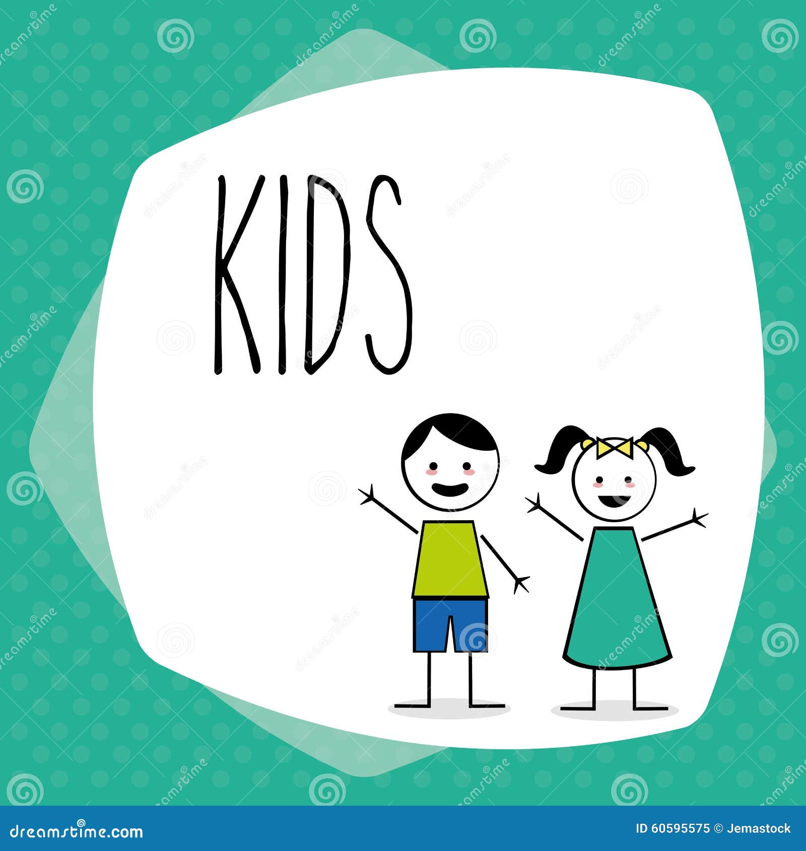 Kids design stock vector. Illustration of expression - 60595575
