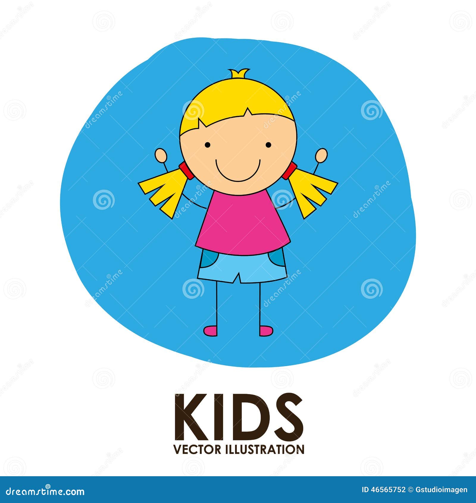 Kids design stock vector. Illustration of woman, icon - 46565752