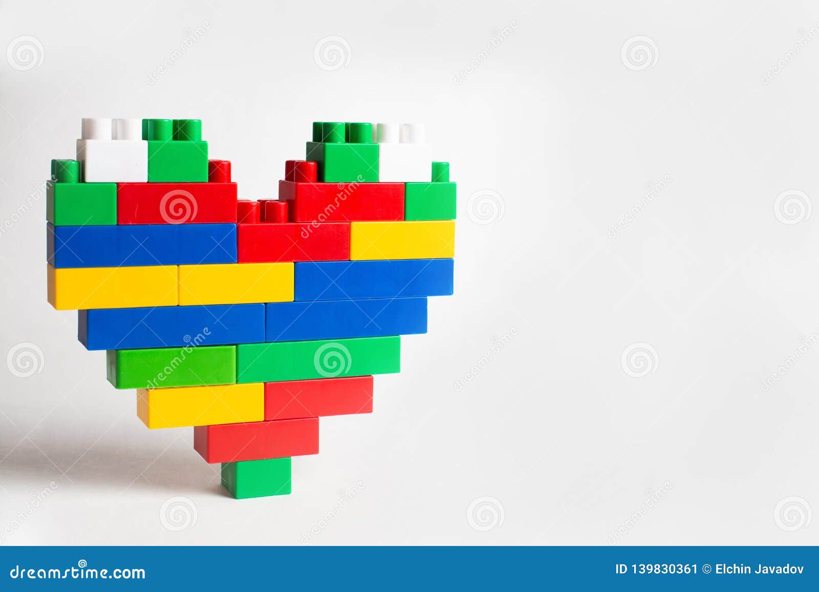 Kids Development, Building Blocks And Construction, Alphabet And Heart ...