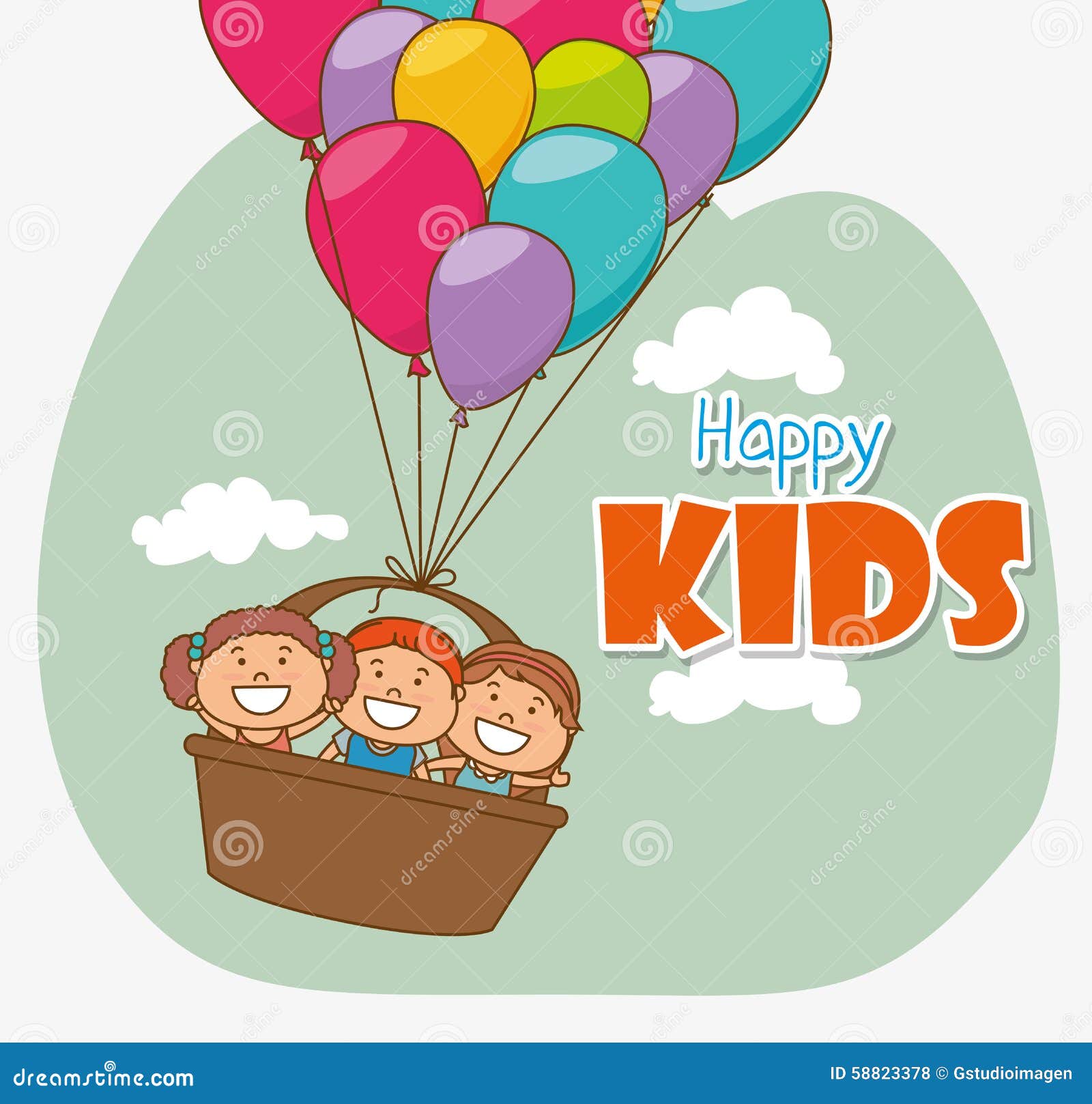 Kids digital design. stock vector. Illustration of vector - 58823378