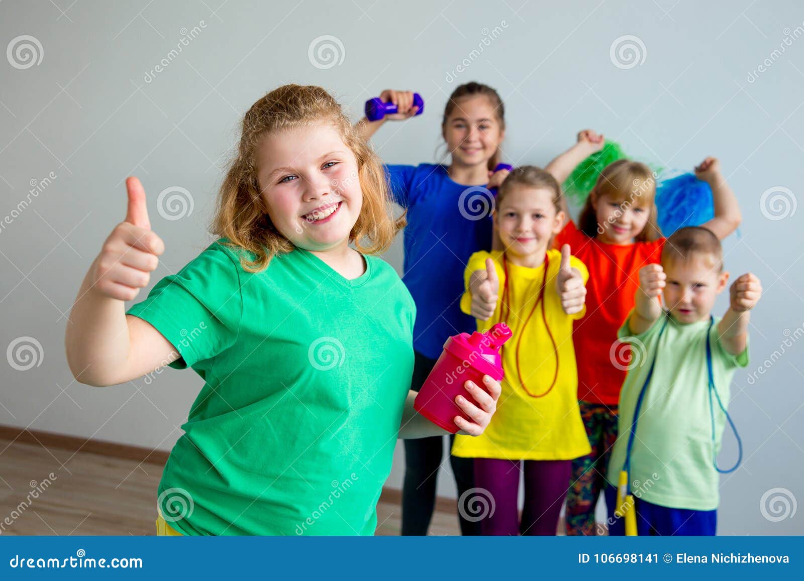 Kids doing exercises stock image. Image of lifestyle - 106698141