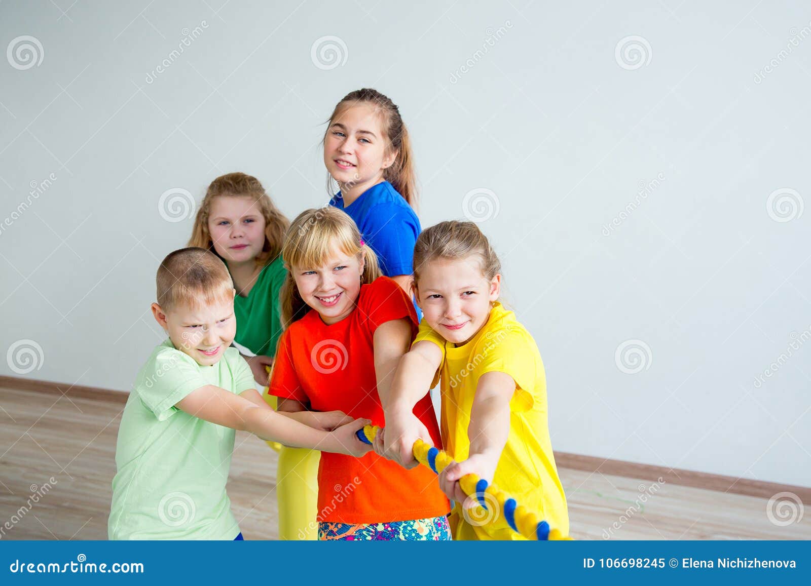 Kids doing exercises stock image. Image of gymnastic - 106698245