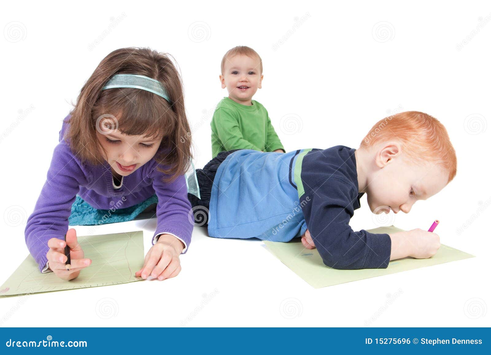 Kids drawing stock photo. Image of children, friend, friends - 15275696