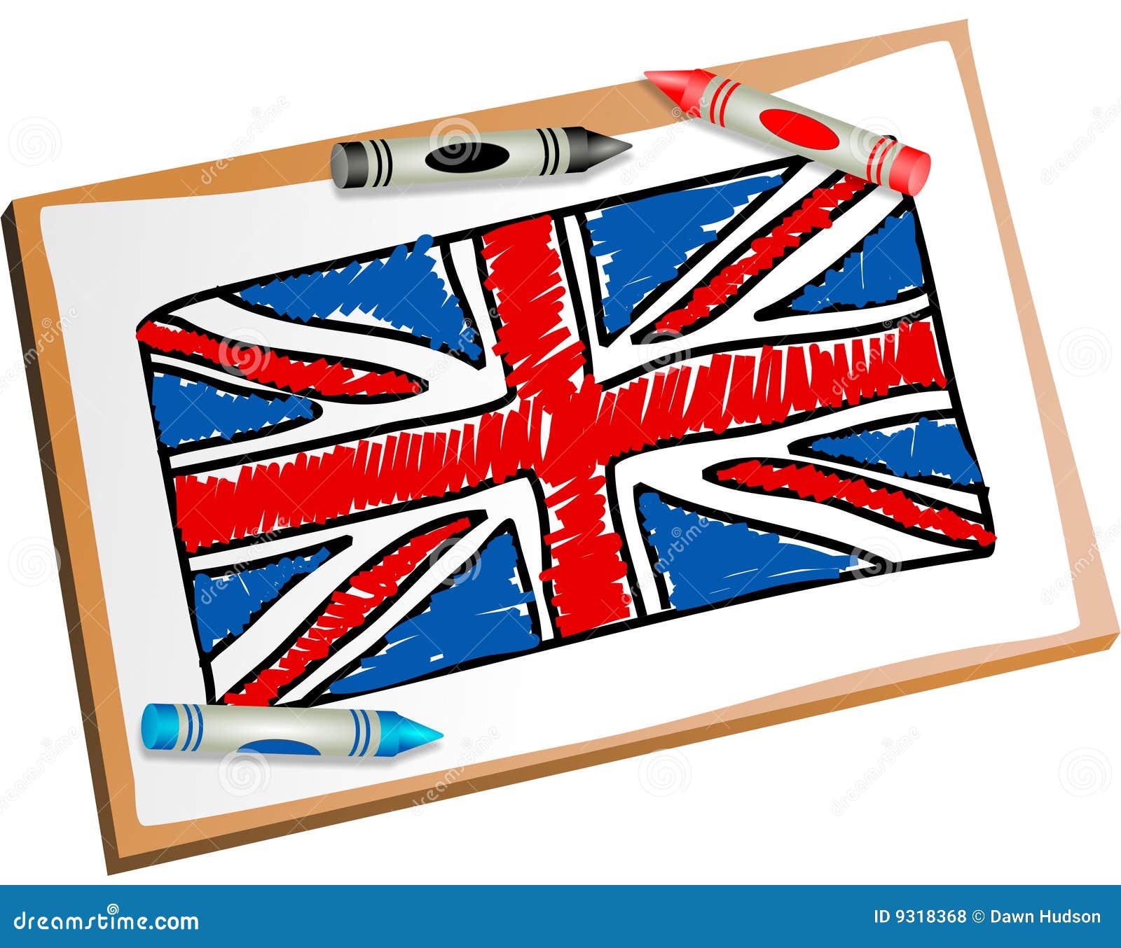 Crayon Flag Britain Stock Illustrations – 7 Crayon Flag Britain Stock ...