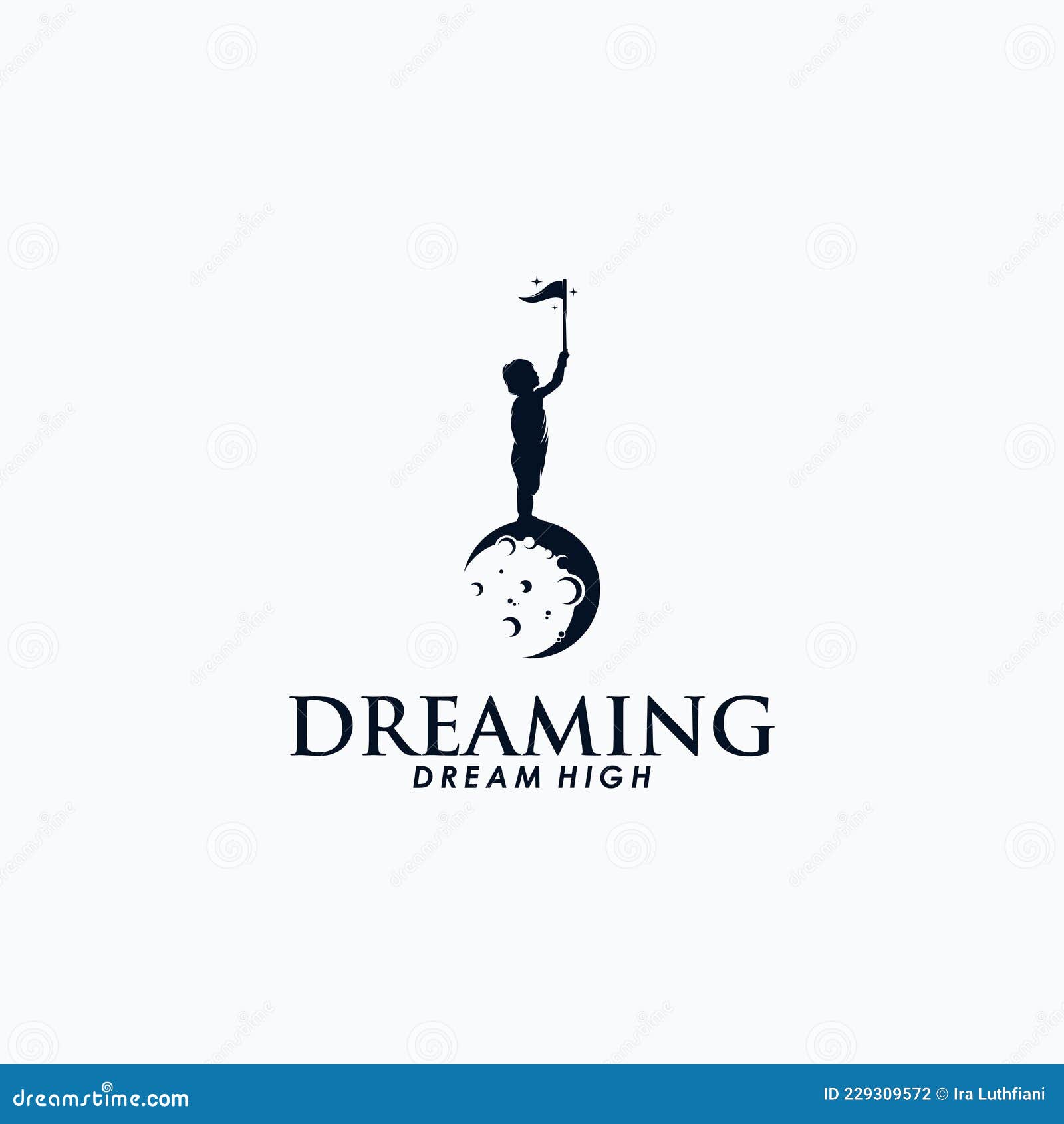 Kids Dream Logo Design Vector with White Bacground Stock Vector ...