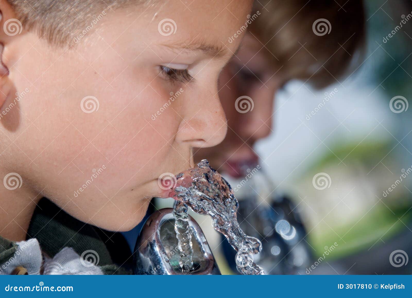 Kids drinking water stock photo. Image of beverage, design - 3017810