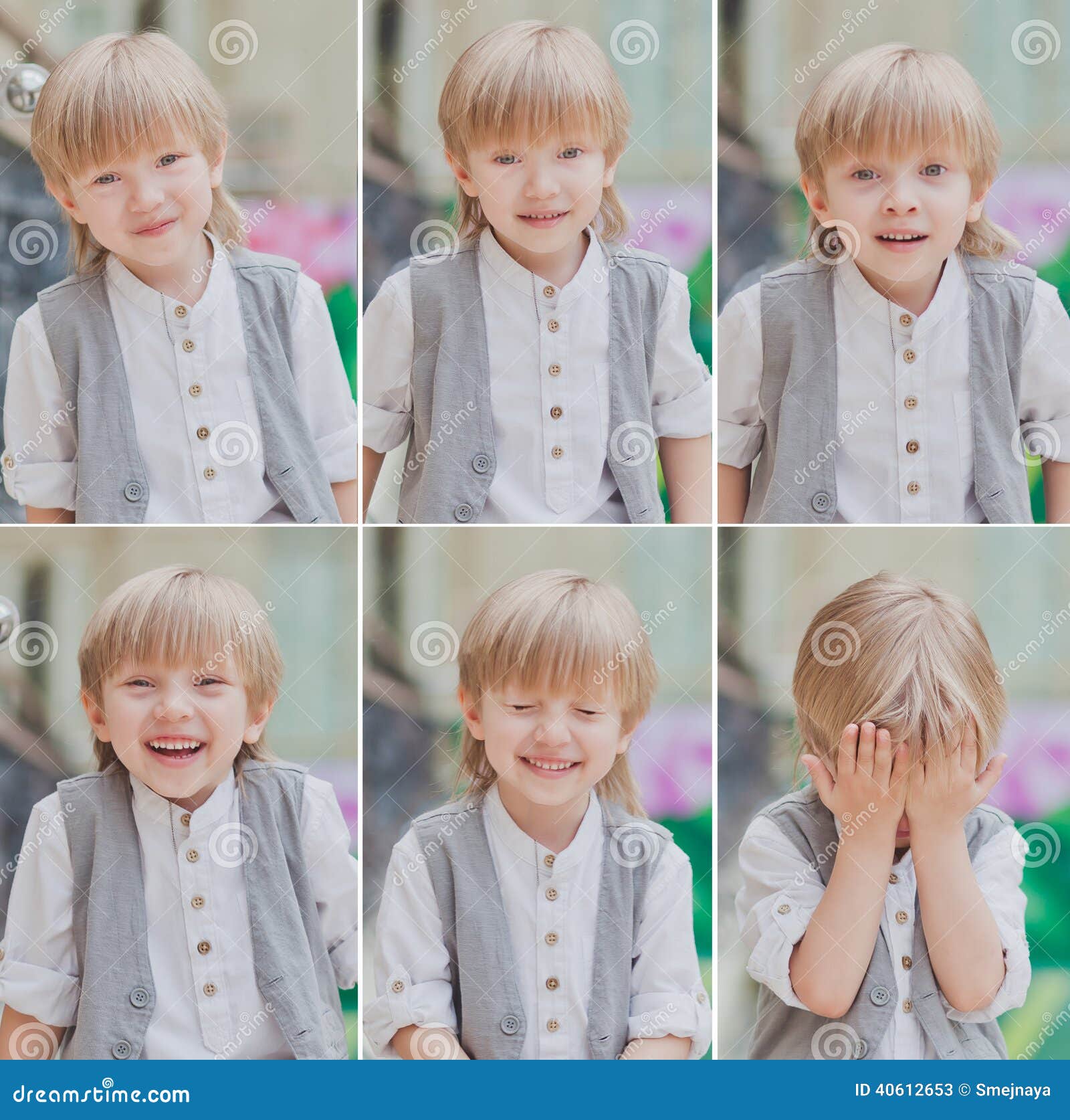 Kids emotions stock image. Image of expression, human - 40612653