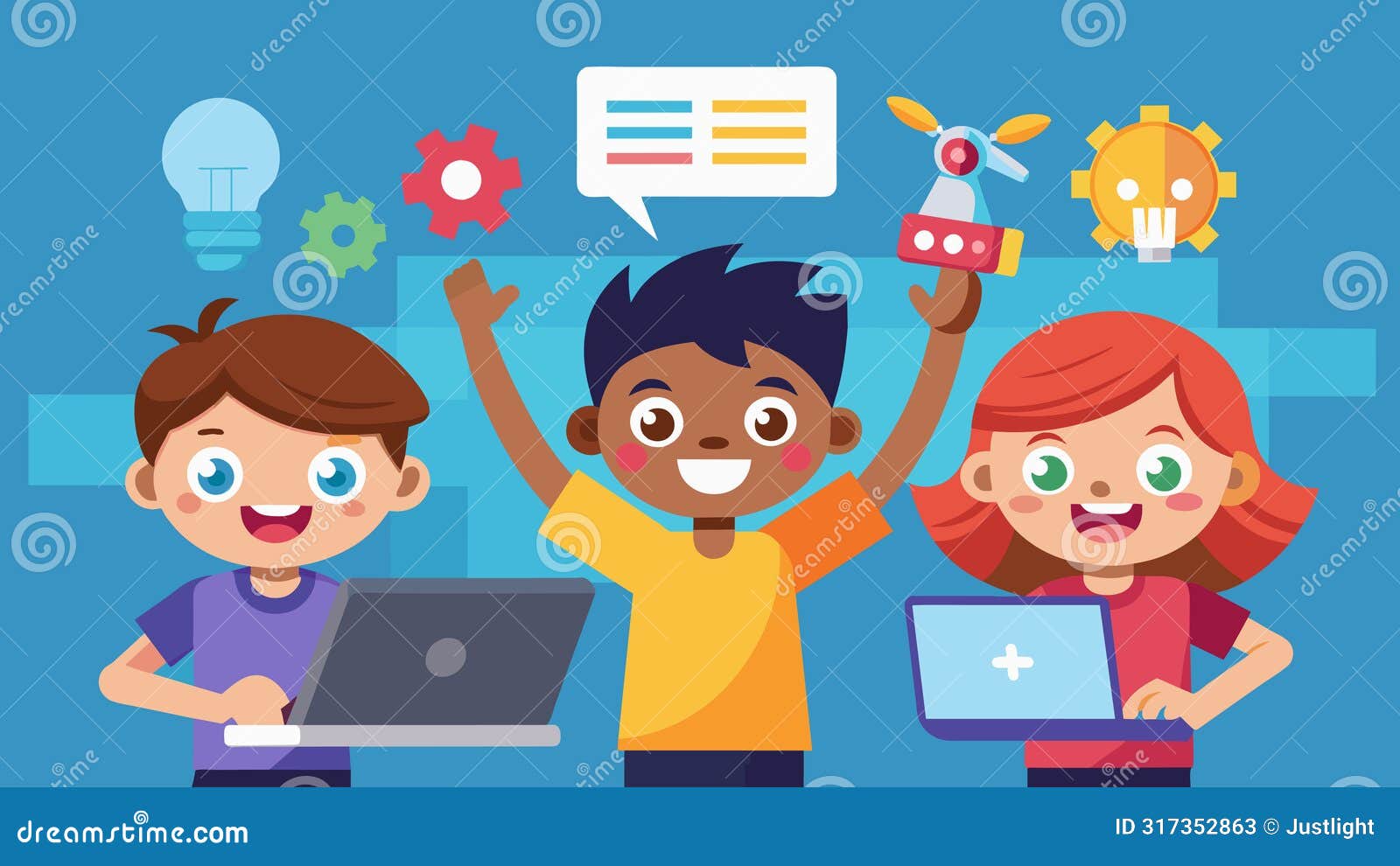 Kids Excitedly Showcase Their Creative Ideas As they Build and Program ...