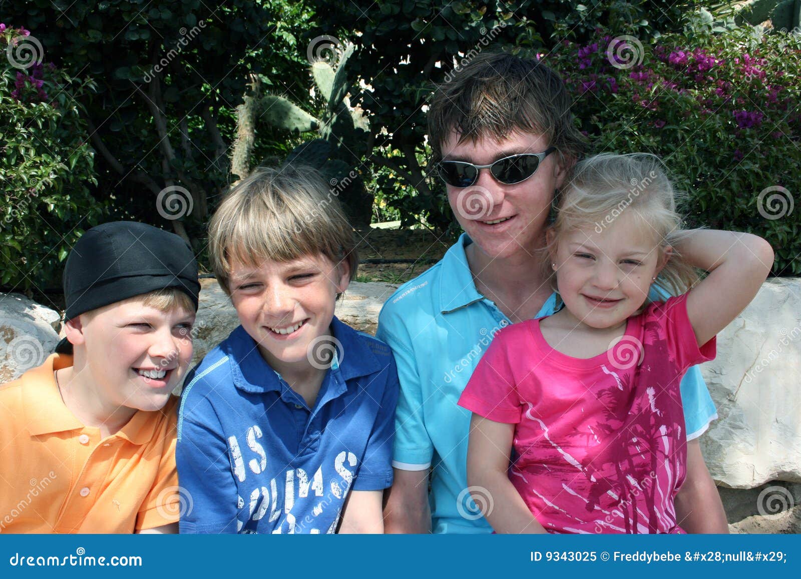 Kids family view stock image. Image of laughing, portrait - 9343025