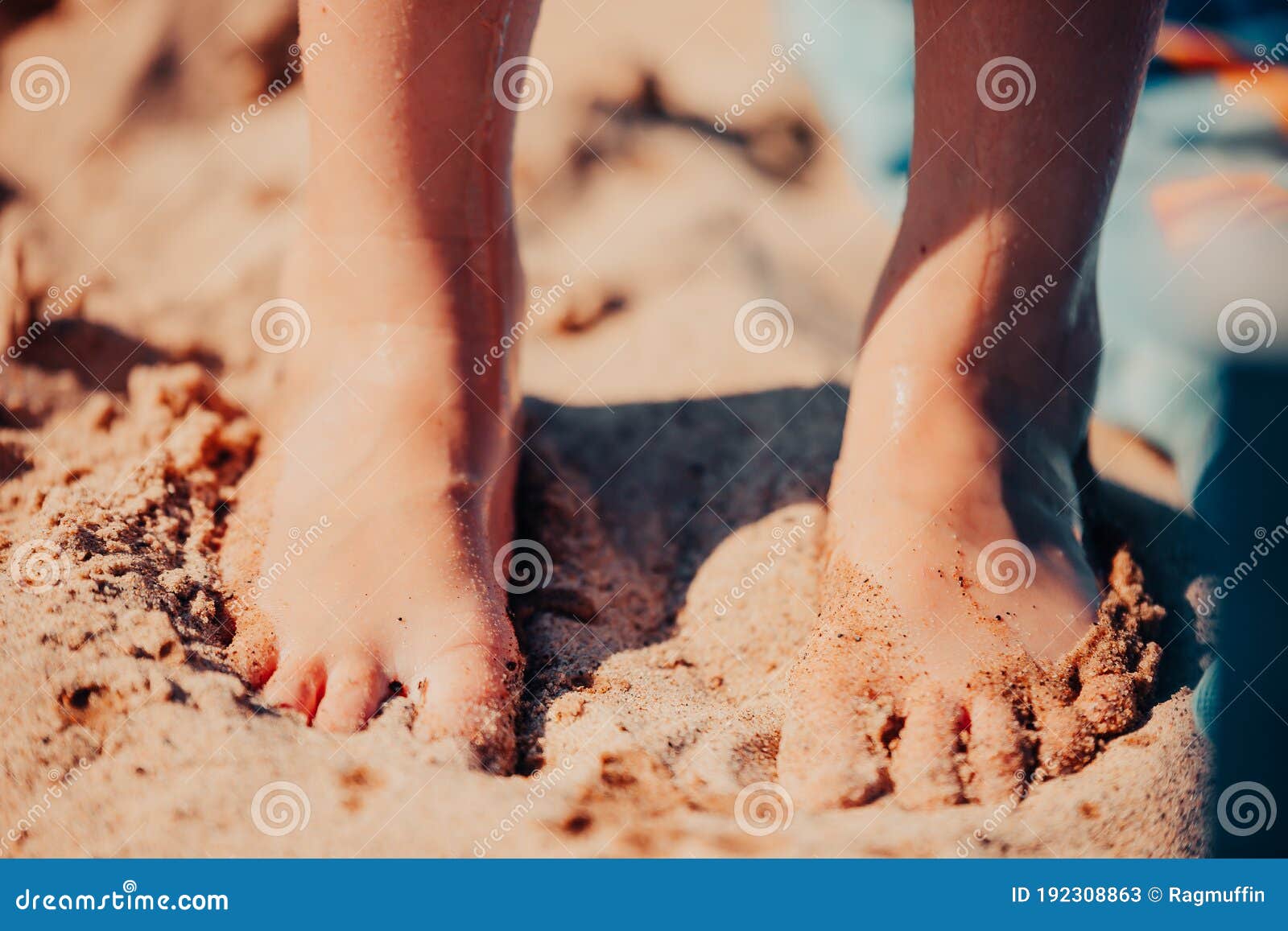 Toes in the Sand stock image. Image of children, toes - 192308863